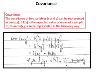 Dr Amita Marwha- Covariance and Correlation | PPTX