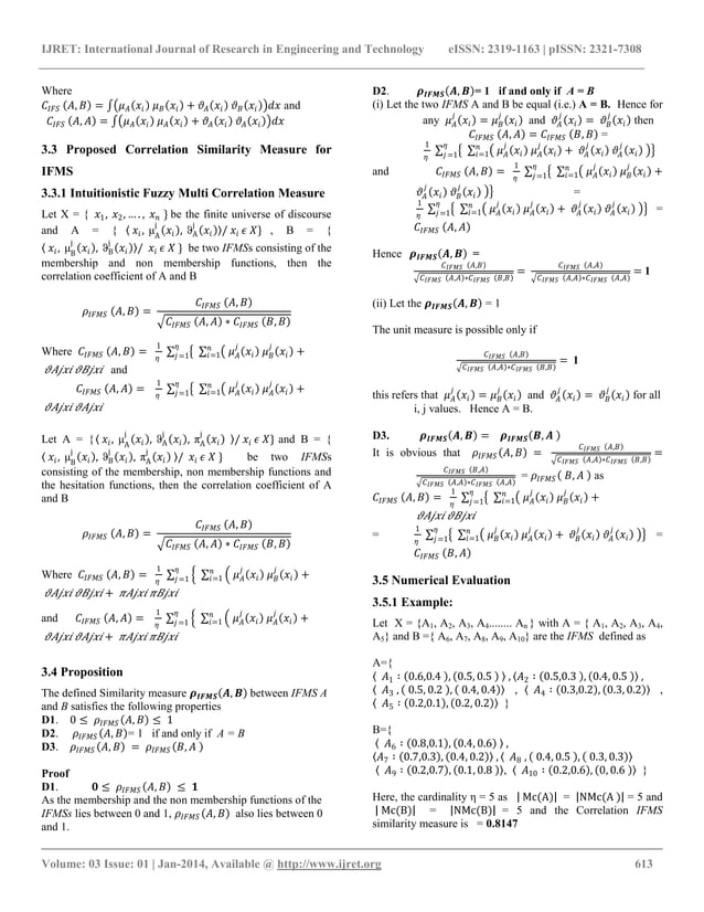 Correlation measure for intuitionistic fuzzy multi sets | PDF