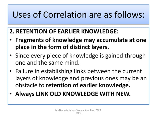 Correlation of subjects in school (b.ed notes) | PPTX