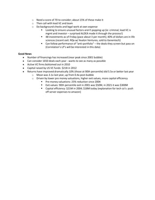 Predictive Analytics in Venture Investing | PDF