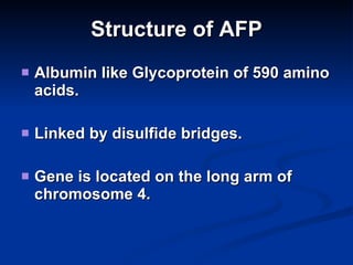 Correlation Of Alpha Fetoprotein & Lf Ts In Liver | PPT