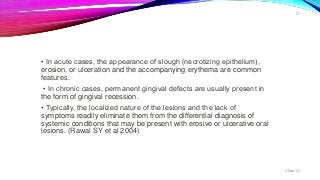 Correlation of clinical features of gingiva | PPTX