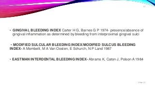 Correlation of clinical features of gingiva | PPTX