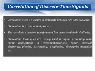 Correlation of dts by er. sanyam s. saini me (reg) 2012-14 | PPT