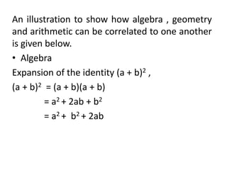 Correlation of mathematics | PPT