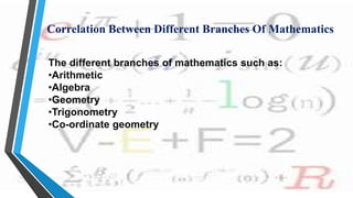 Correlation of maths | PPTX