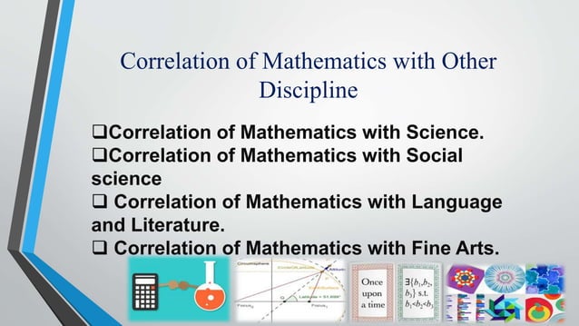 Correlation of maths | PPTX