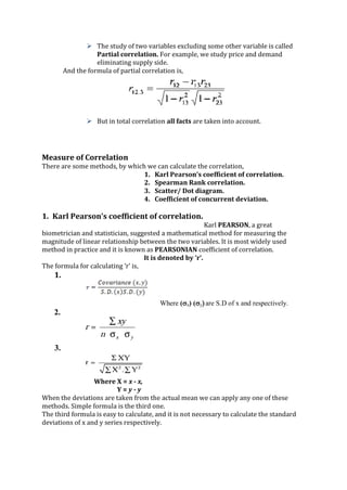 Correlation Coefficient Formula Simple