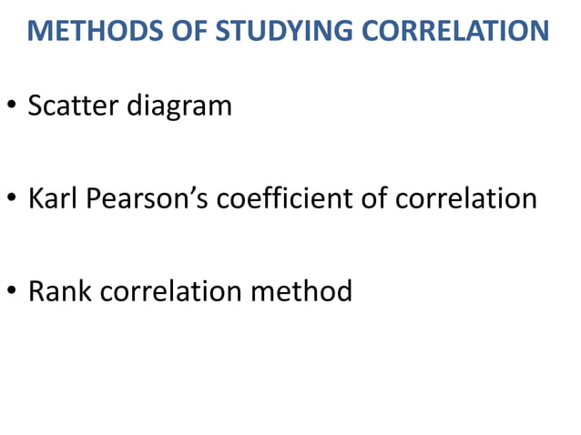 Correlation analysis types and methods ppt | PPT