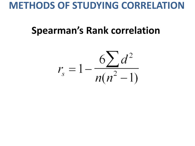 Correlation analysis types and methods ppt | PPT