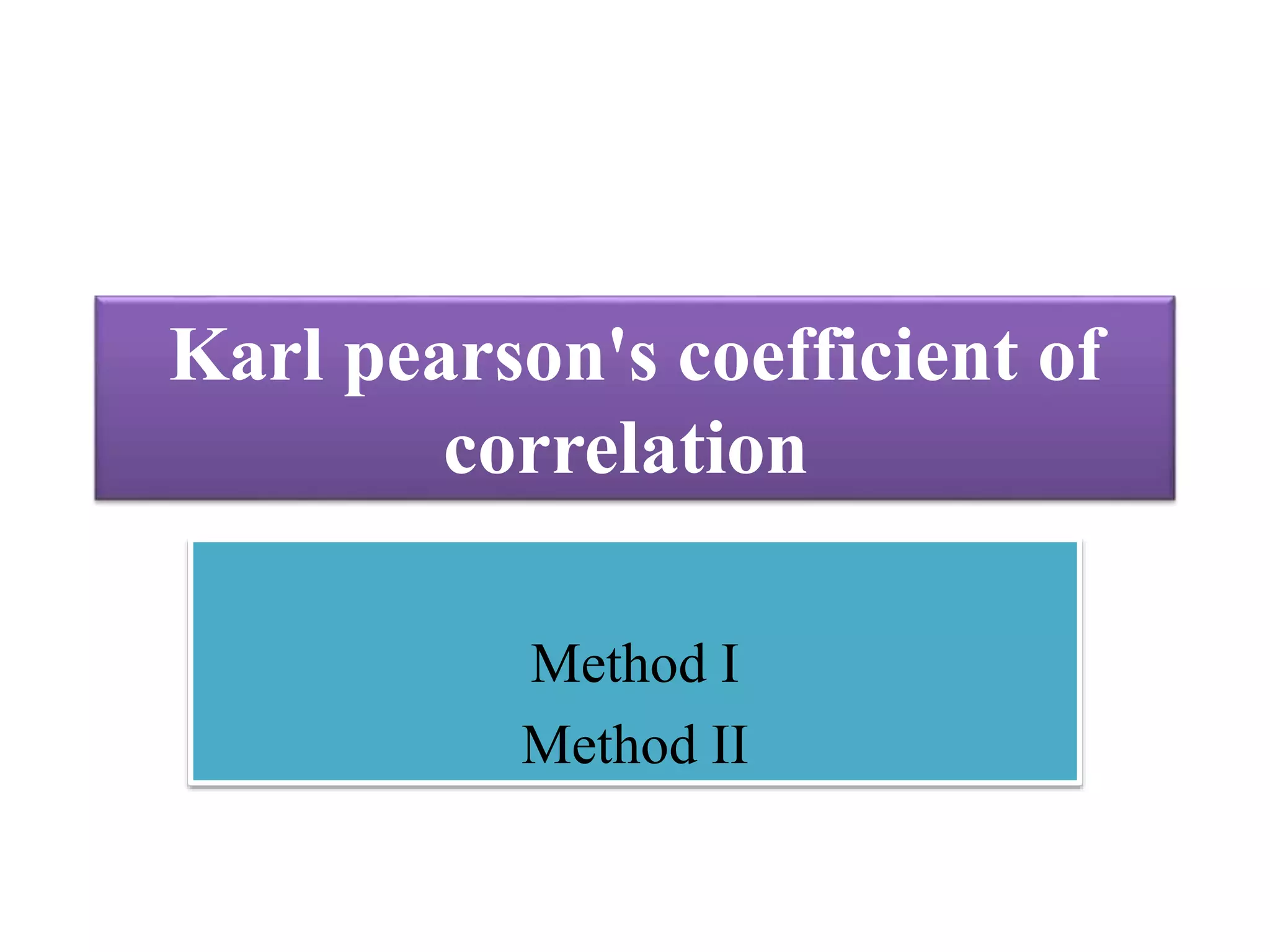 Correlation problem | PPTX