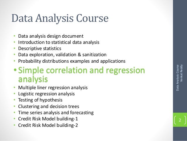 Correlation and Simple Regression