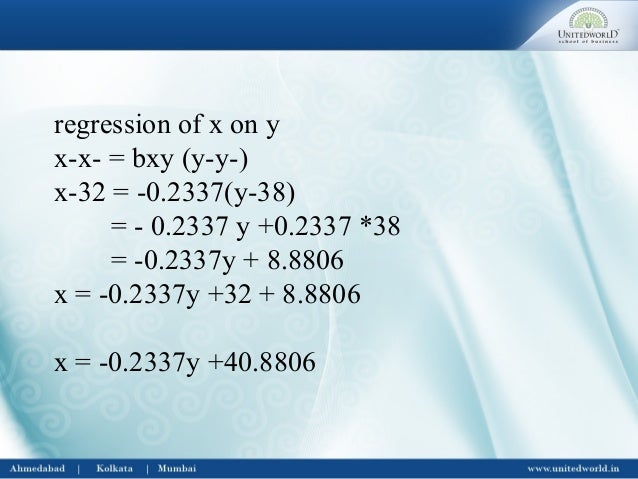 Correlation & regression (2)