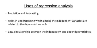 Correlation & regression analysis | PPTX | Technology & Computing