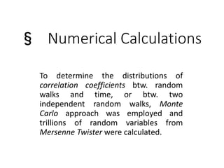 Correlations about random_walks | PPT
