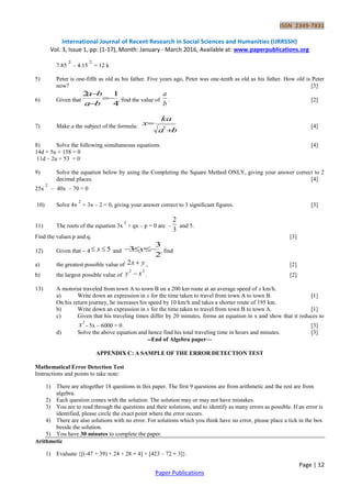 Correlations of Students’ Academic Achievement in Mathematics with ...