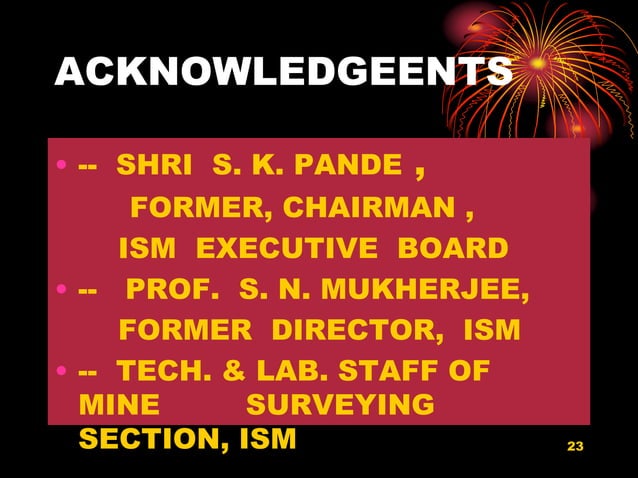 Correlation survey and depth measurement in underground metal mines | PPT