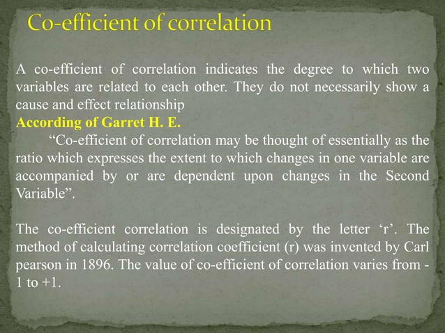 correlation Types in statistical Education | PPT
