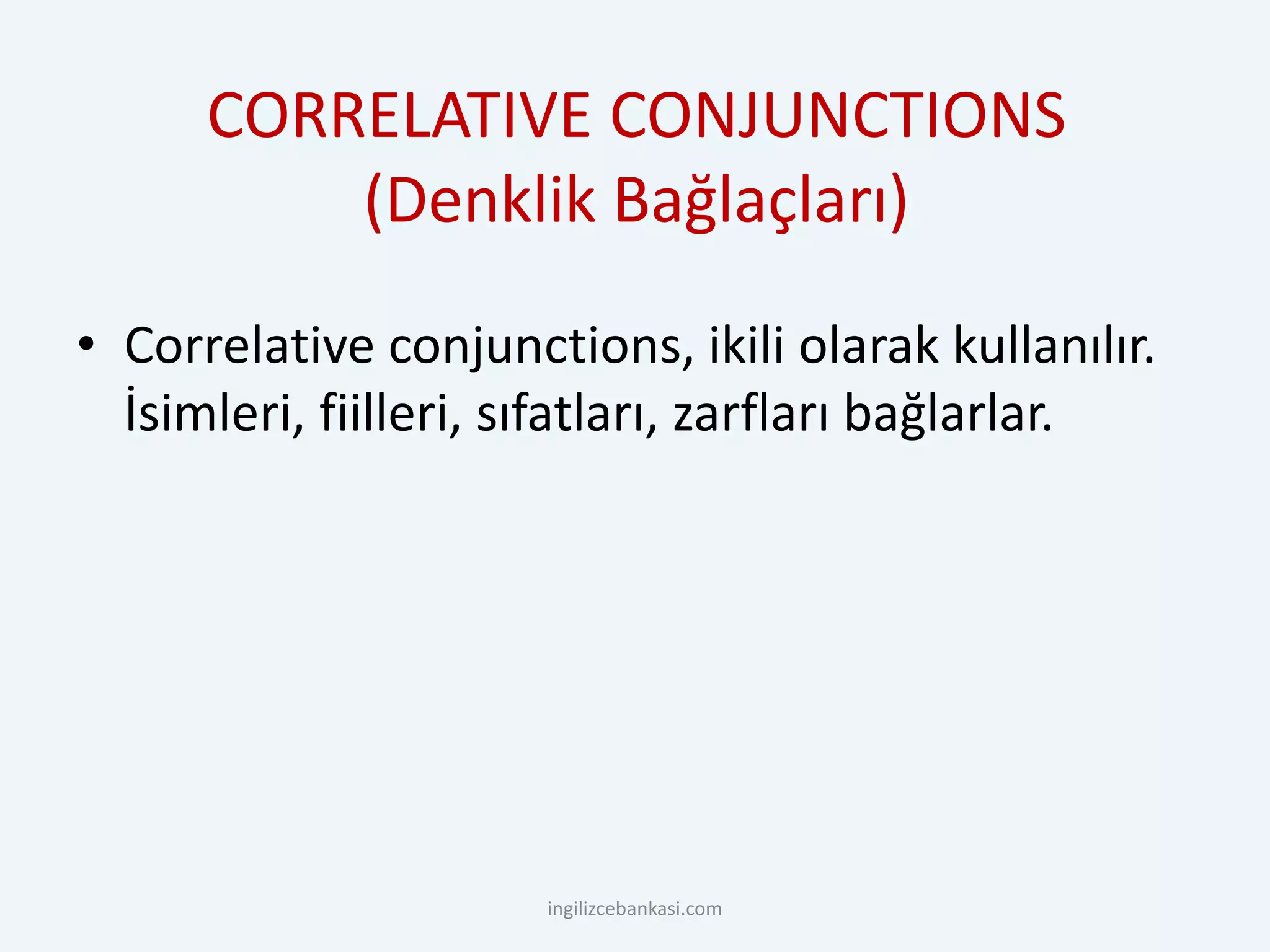 Correlative conjunctions | PPTX