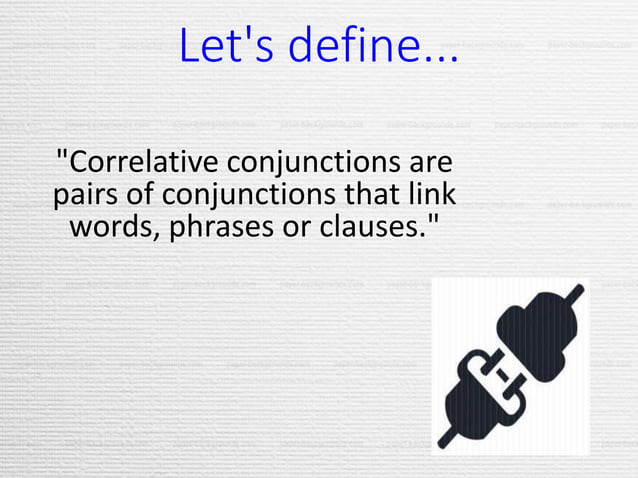 Correlative conjunction | PPTX