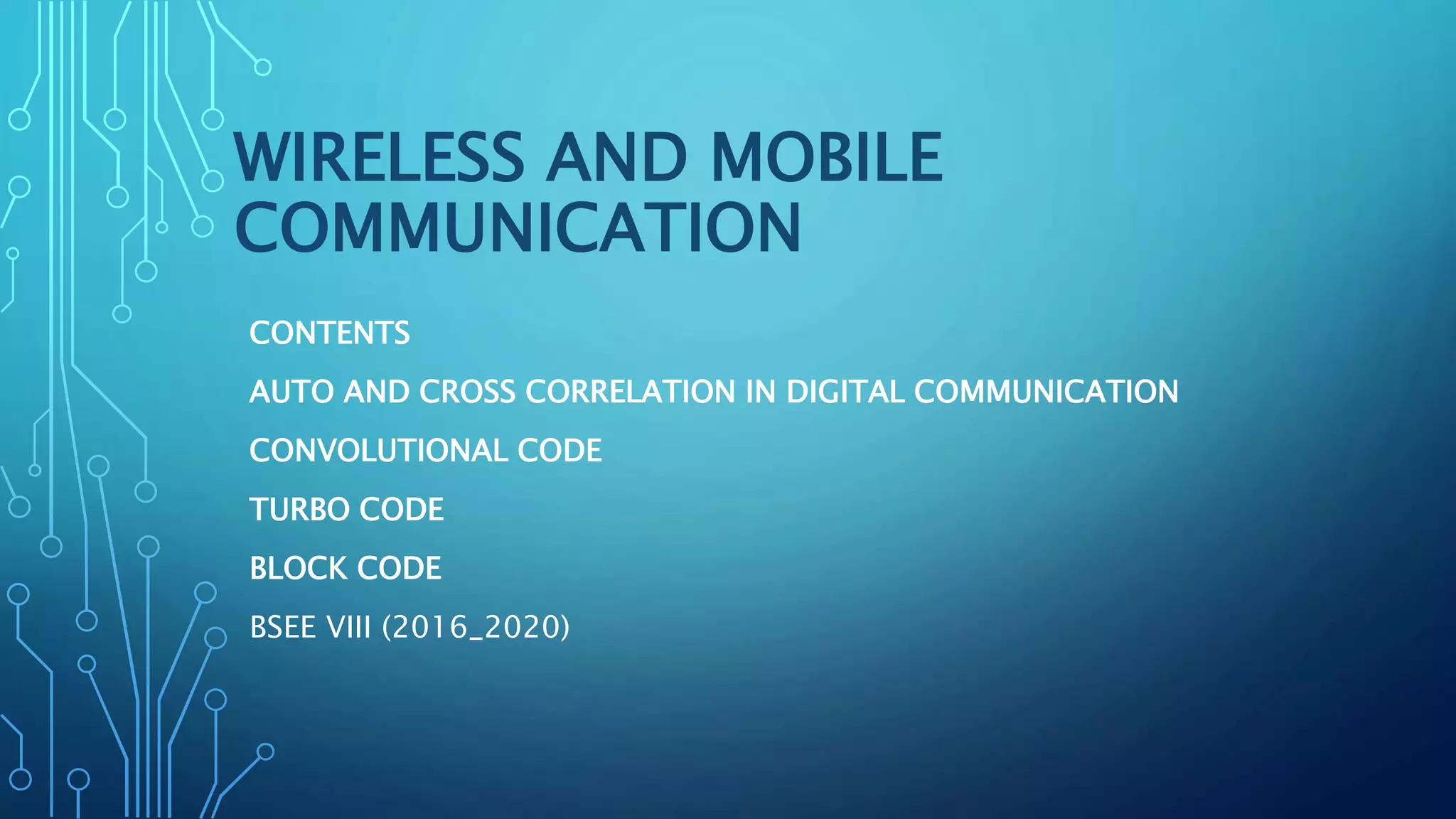 Correlation Convolutional Turbo And Block Code Pptx Programming Languages Computing