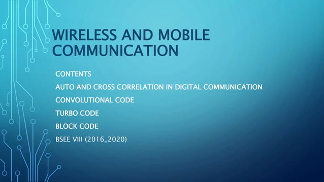 Correlation Convolutional Turbo And Block Code Pptx Programming Languages Computing