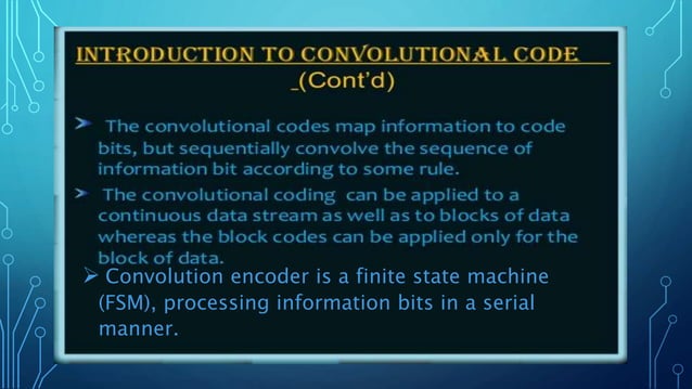 Correlation, convolutional, turbo and block code | PPTX | Programming Languages | Computing