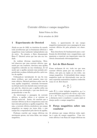 Corrente eletrica e_campo_magnetico | PDF
