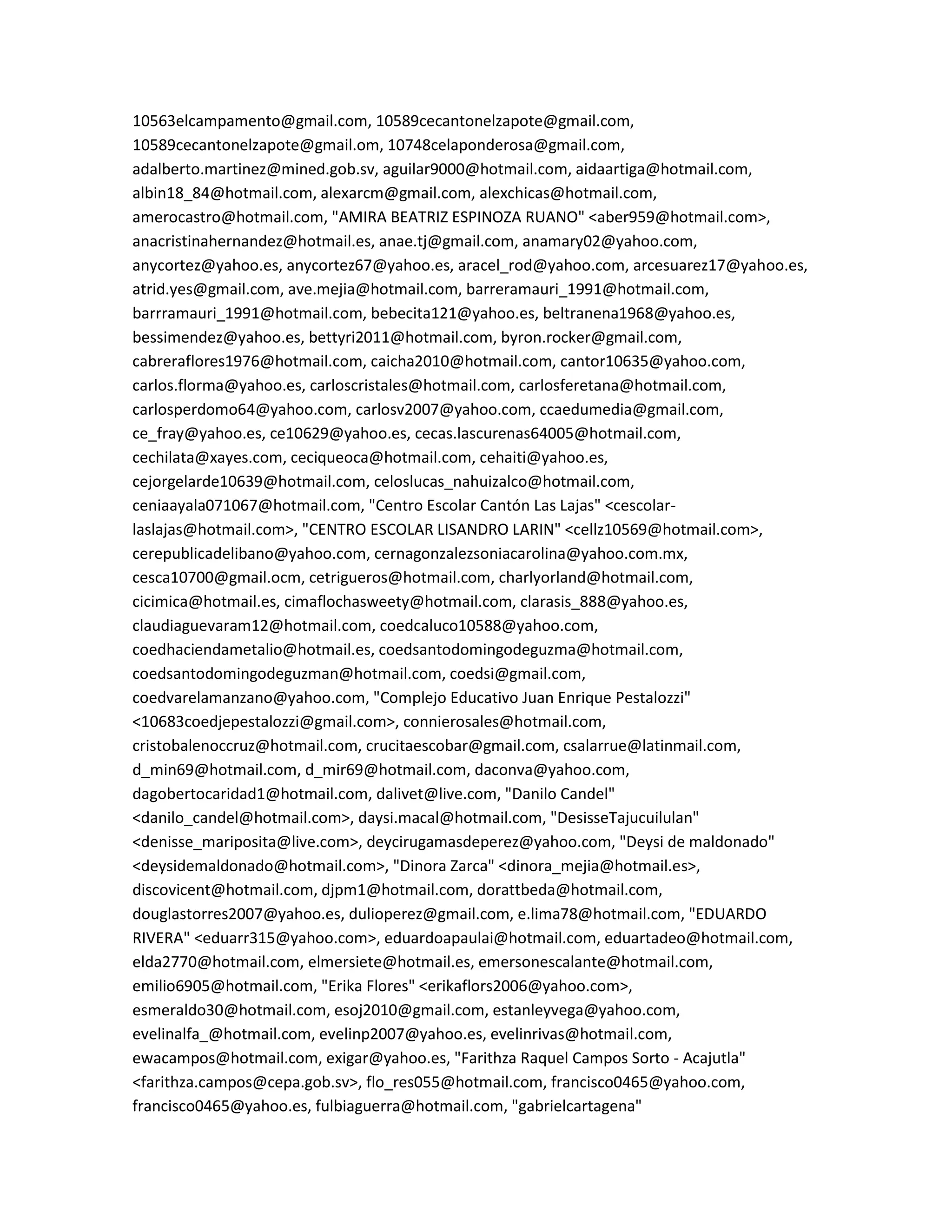 Correos al 12 todo el pueblo | DOCX