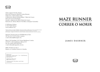 Primeras Páginas de "Correr o morir" | PDF