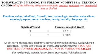 Proving God's Existence Through a Simple Chart | PPTX