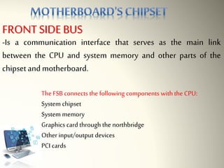 Corresponding parts of computer and their functions | PPTX