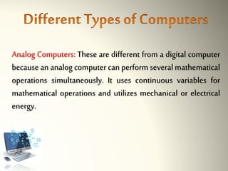 Basic Parts Of Computer And Their Functions