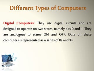 Different Types Of Computers And Their Functions