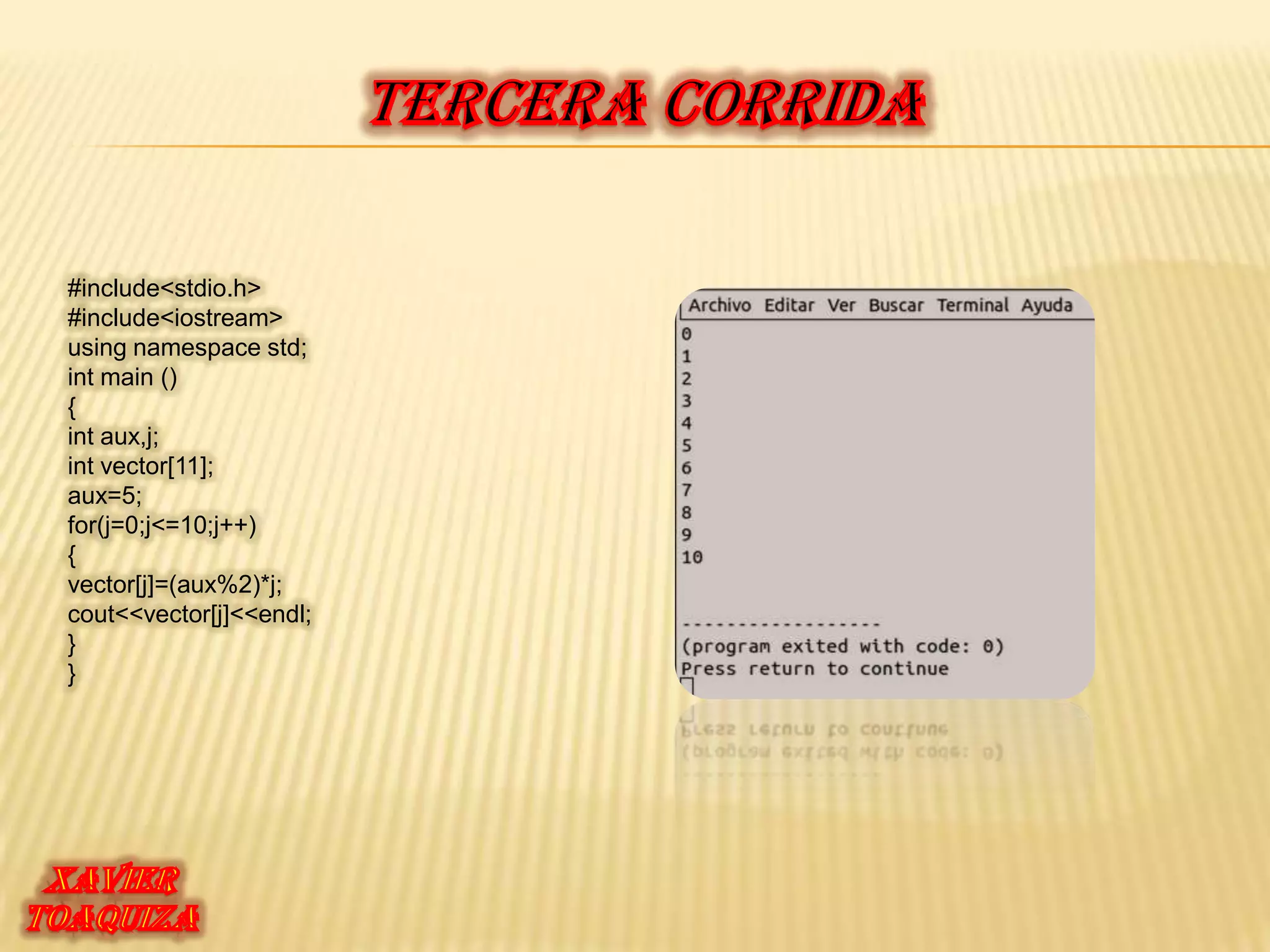 Corridas de los programas | PPTX