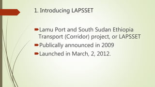 Corridors:Large-scale infrastructure projects and struggles for land | PPT