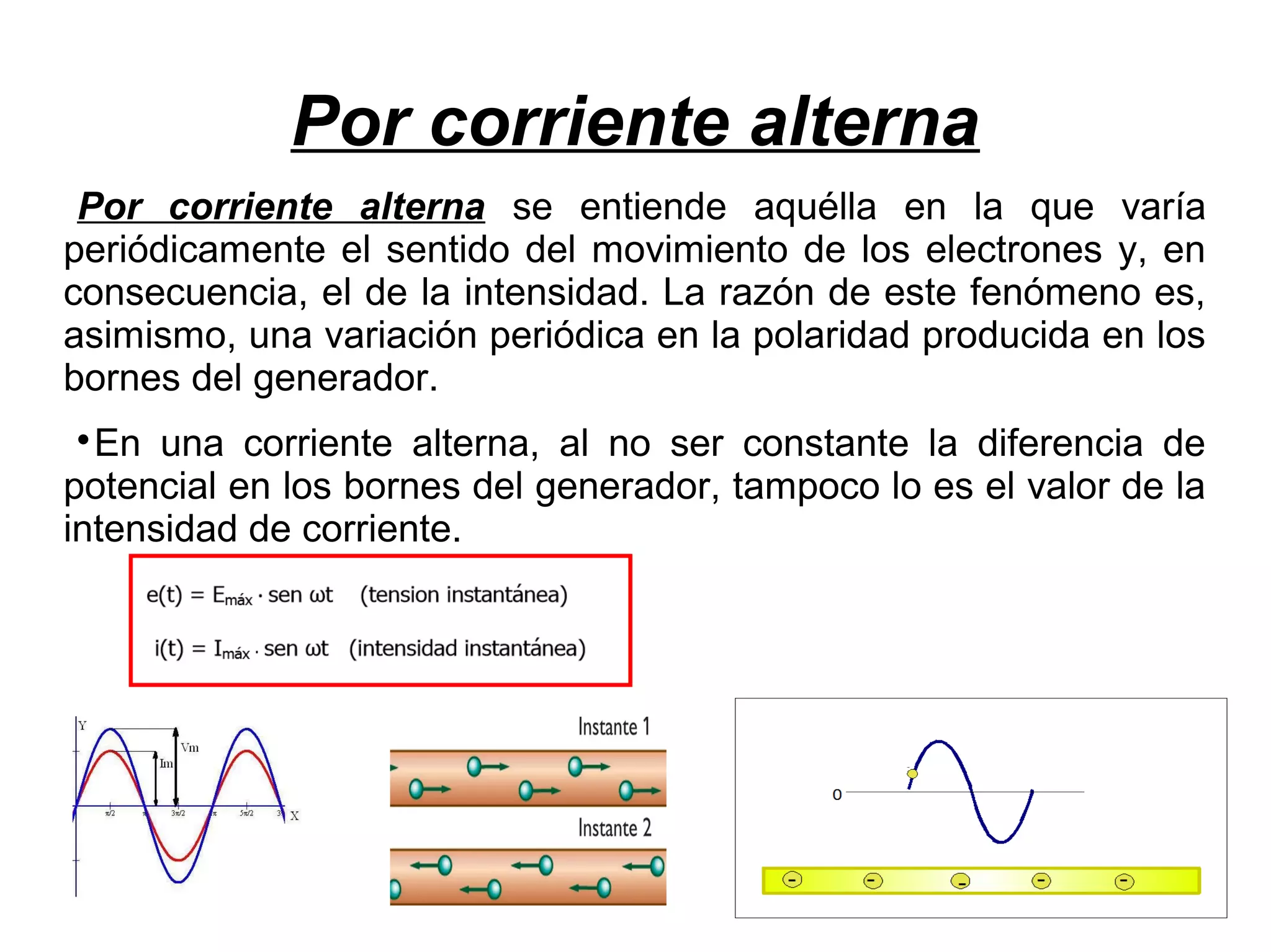 Corriente alterna | PPT