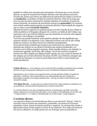 CORRIENTE DIRECTA | DOCX