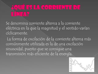 Corriente de línea y corriente interna | PPTX