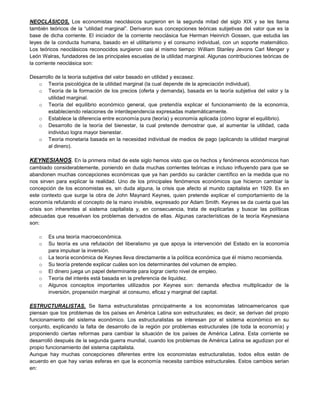 Corriente del pensamiento economico | DOCX