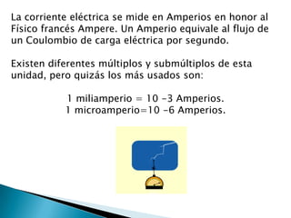 Corriente electrica(unidad 3) | PPTX