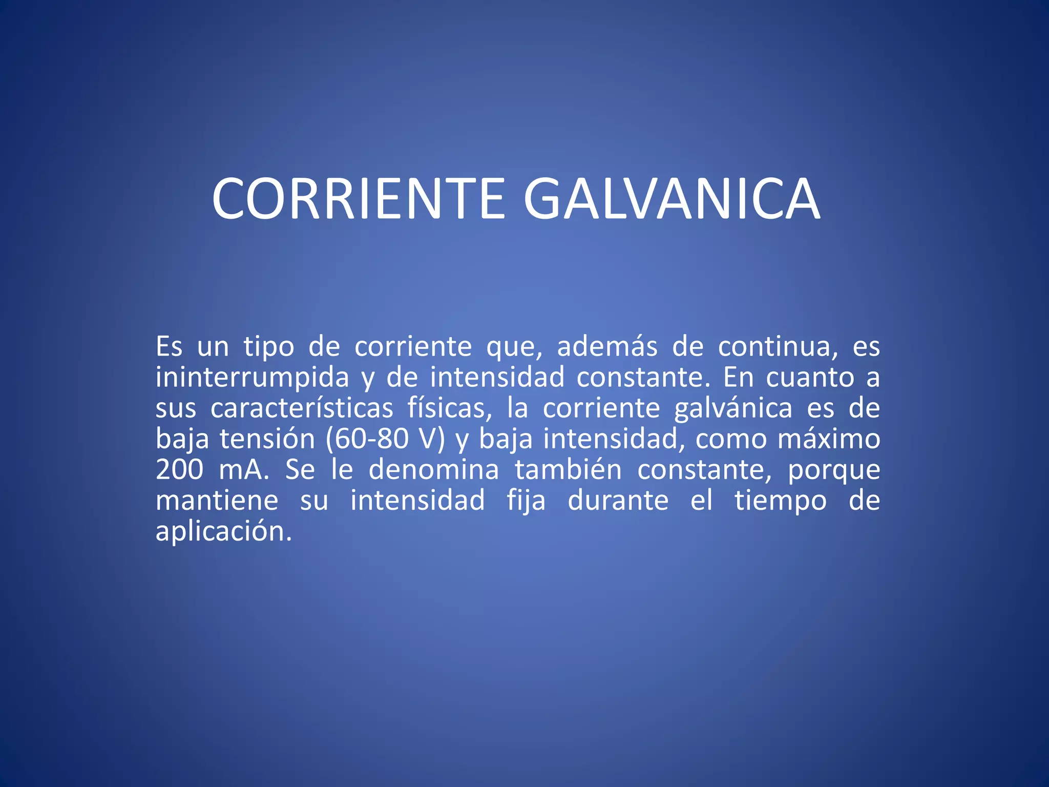 Corriente Galvanica Pptx