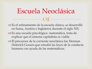 Corrientes del pensamiento económico | PPTX