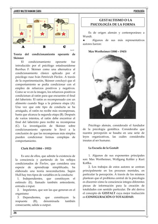 HISTORIA DE LA PSICOLOGÍA - PARTE II | PDF