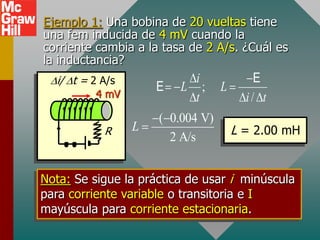 CORRIENTE TRANSITORIA Y INDUCTANCIA | PPTX
