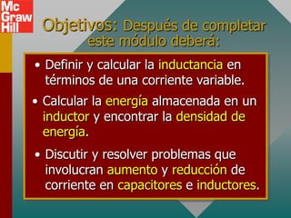 Corriente transitoria y inductancia | PPTX