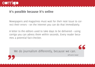 corrigo goes MoJo | PPT