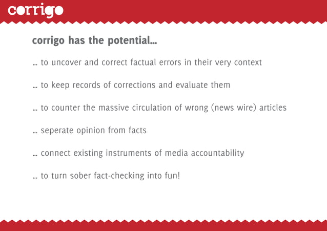 corrigo goes MoJo | PPT