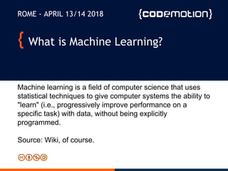 Machine Learning for videogames in Unity3D - Fabio Corrirossi ...