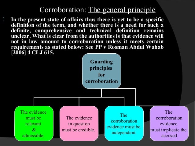 Evidence-Corroboration